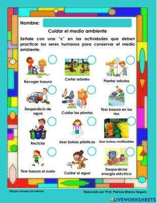 Ejercicio Para Mejorar El Medio Ambiente Conadeip