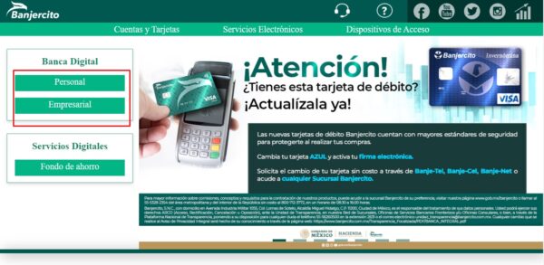 Tramite de Servicio de banca electrónica de BANJERCITO por medio de ...