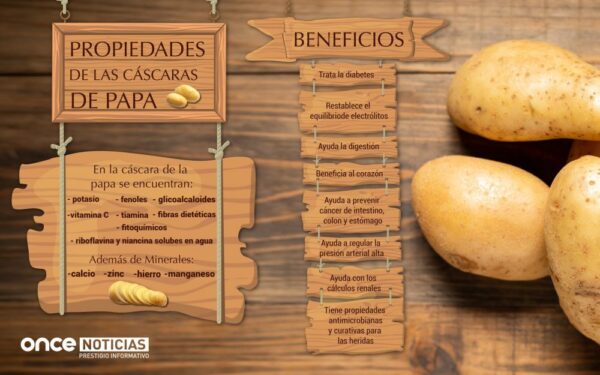 Qué beneficios tiene la cáscara de papa - CONADEIP