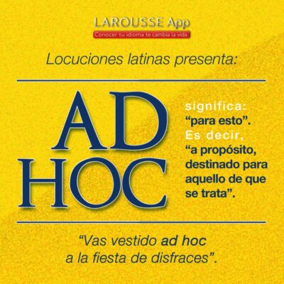 qué significa ad hoc - CONADEIP