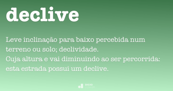 qué significa declive - CONADEIP