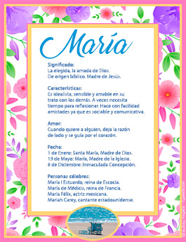 qué significa el nombre maría - CONADEIP