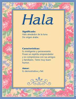 qué significa hala - CONADEIP