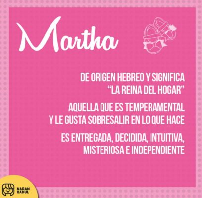 qué significa marta - CONADEIP