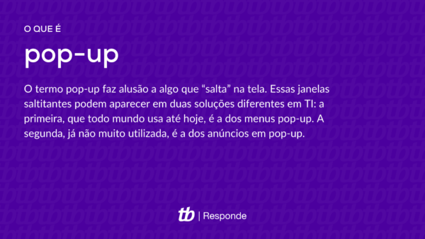 qué significa pop up - CONADEIP