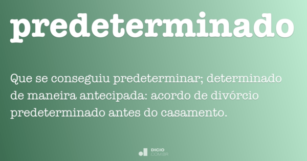 qué significa predeterminada - CONADEIP