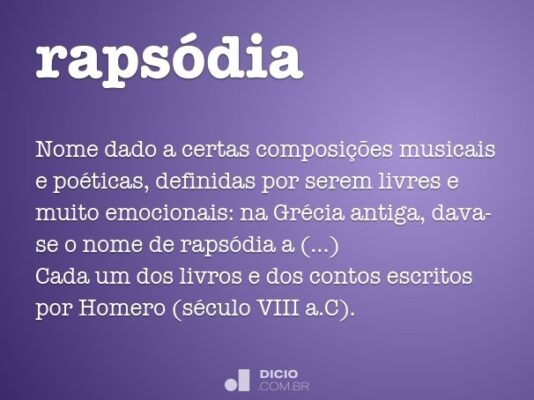qué significa rapsodia - CONADEIP