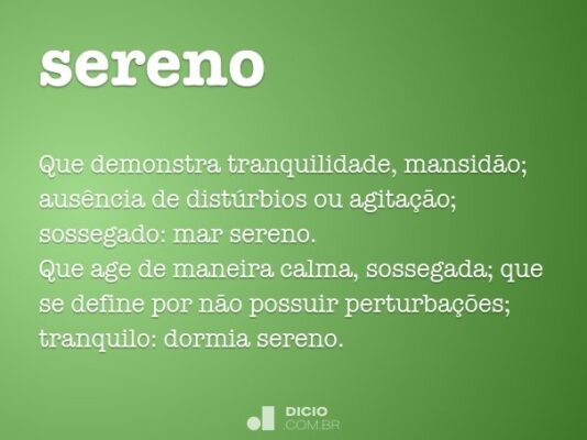 qué significa sereno - CONADEIP
