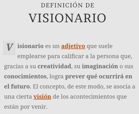 qué significa visionaria - CONADEIP