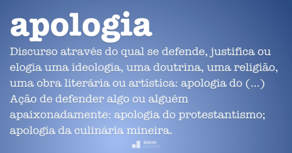 qué significa apología - CONADEIP