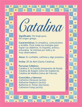 qué significa el nombre cata - CONADEIP