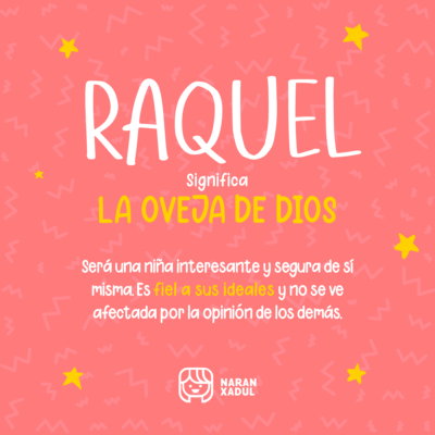 qué significa raquel - CONADEIP