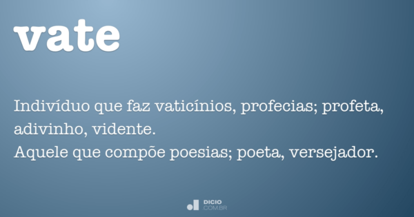 qué significa vate - CONADEIP